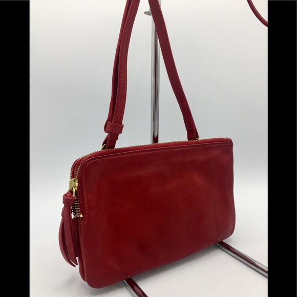 Steven Alan Bags | Steven Alan Red Leather Crossbody Bag | Poshmark
